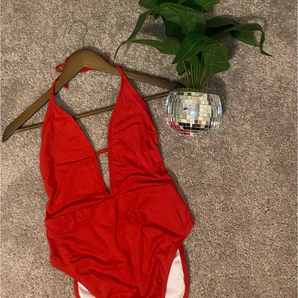 Buckle | Swim | Sexy Red Open Back Runched Bottom One Piece Swimsuit | Poshmark